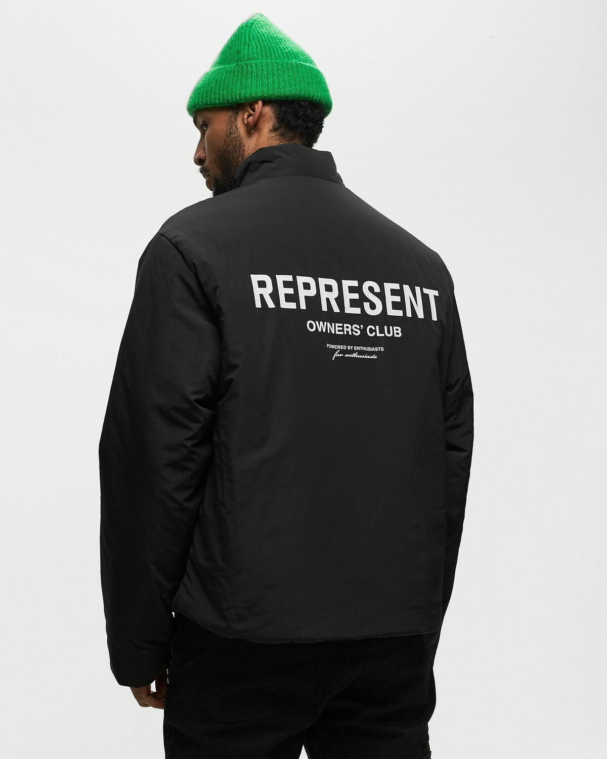 Represent Represent Owners Club Wadded Jacket Black Down & Puffer ...