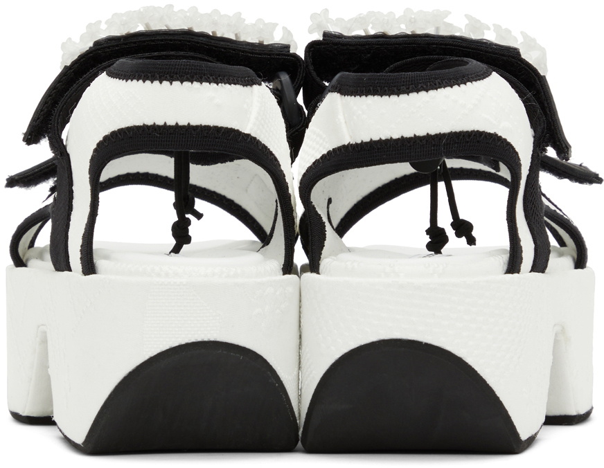 Cecilie Bahnsen White & Black May Platform Sandals Cecilie Bahnsen