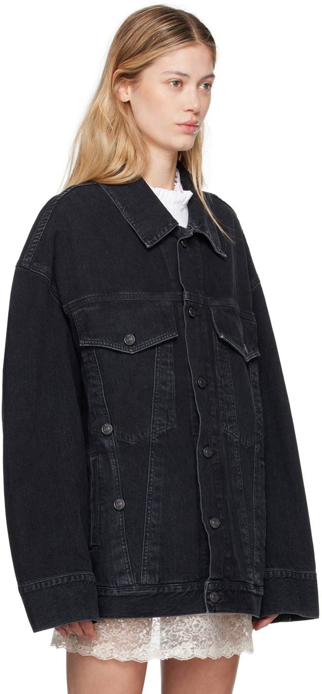 AGOLDE Black Wayne Denim Jacket AGOLDE