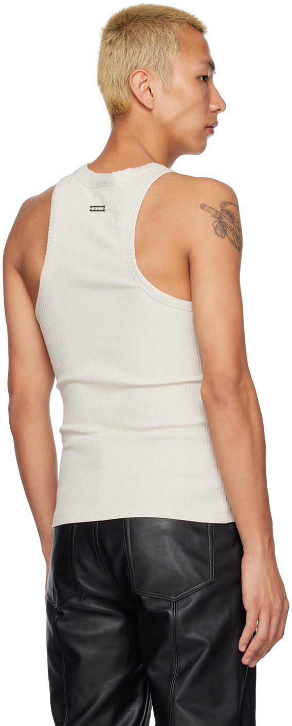 Han Kjobenhavn Beige Light Ribbed Tank Top Han Kjobenhavn