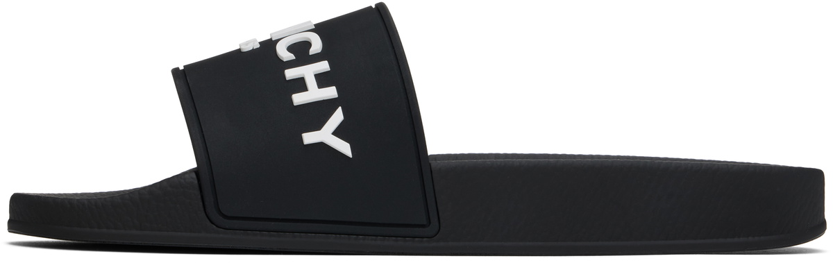 Givenchy Black Rubber Pool Slides Givenchy