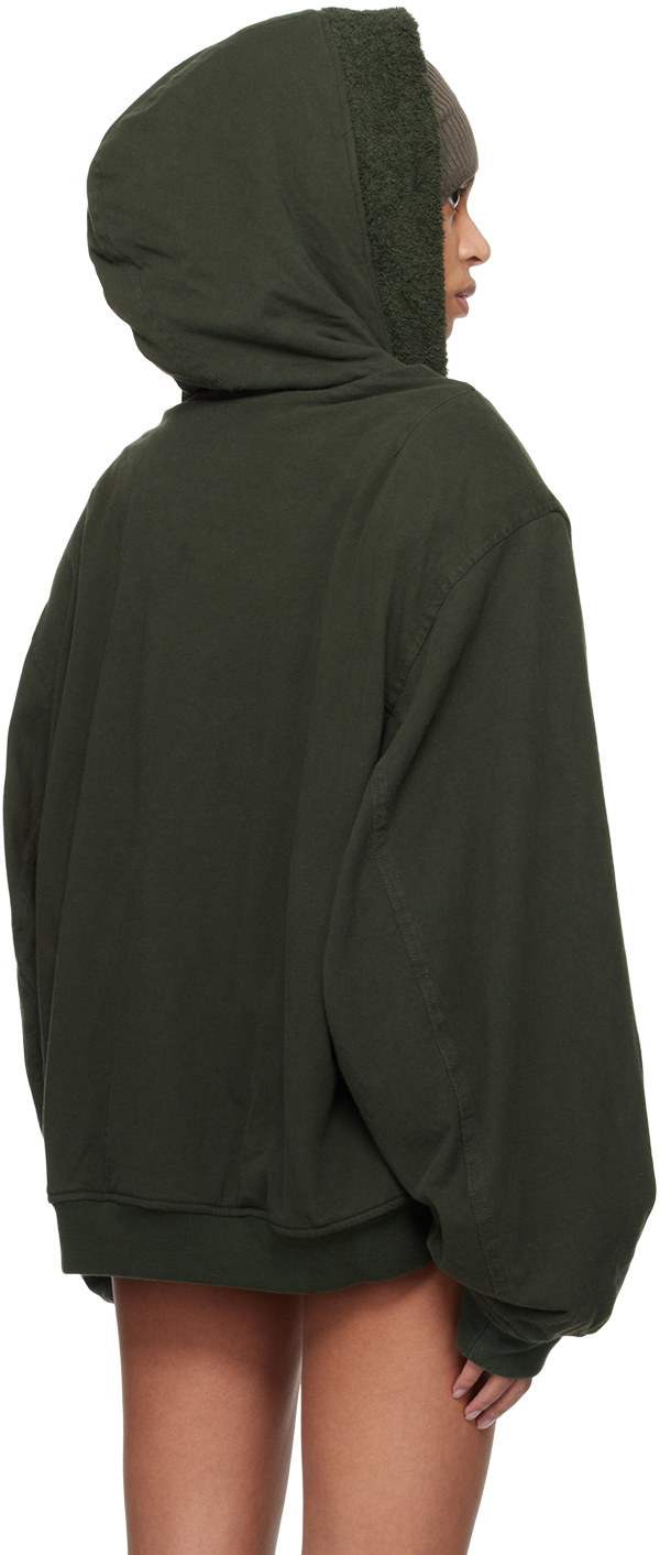 GREG ROSS Khaki Reversible Bomber Jacket Greg Ross