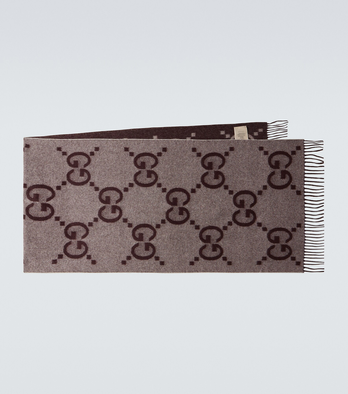 Gucci - GG jacquard cashmere scarf Gucci
