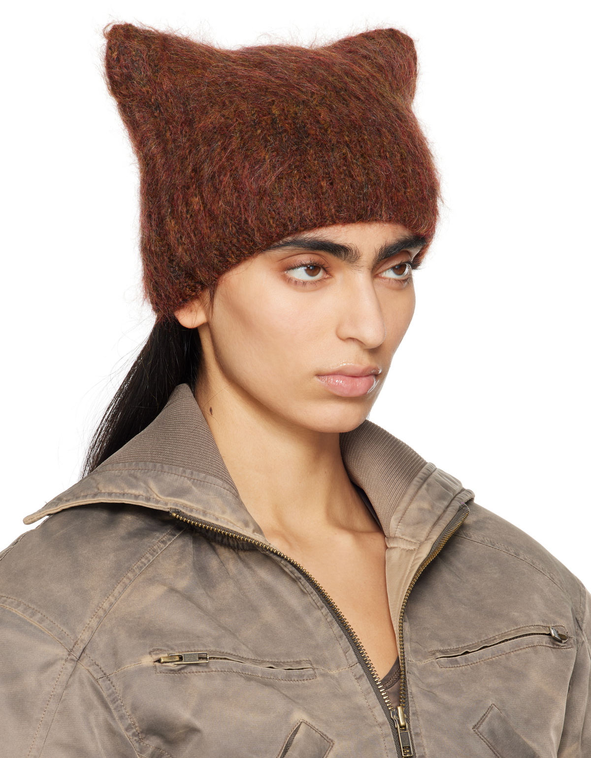 KNWLS Brown Precious Beanie KNWLS