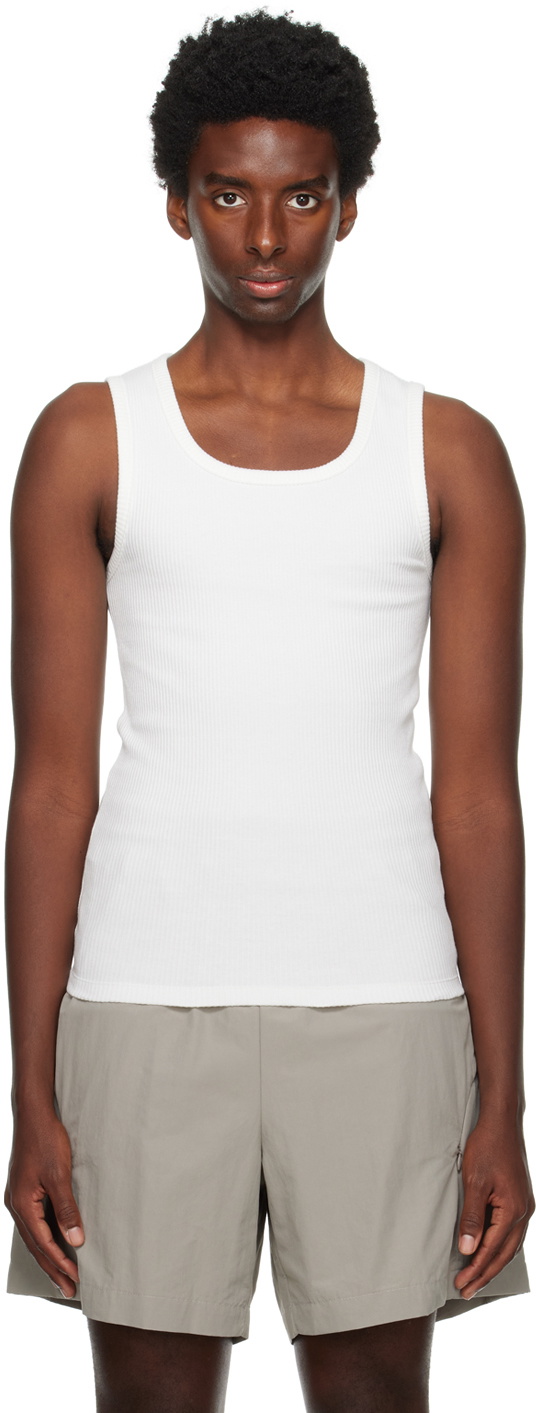 Seventh White Square Neck Tank Top Seventh