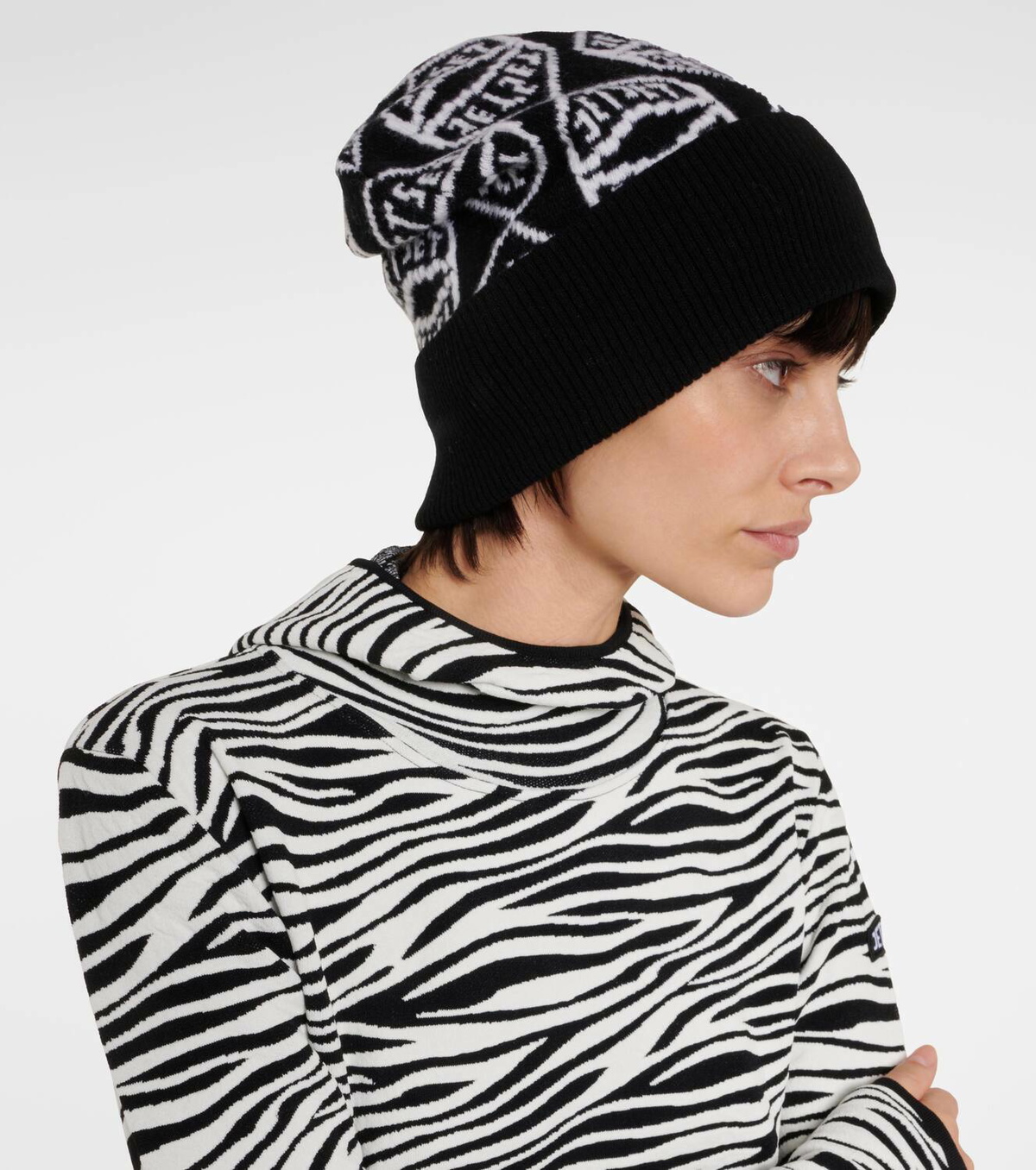 Jet Set Logo wool-blend beanie Jet Set