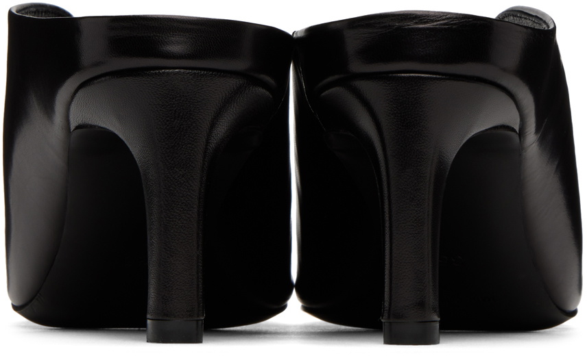 Jil Sander Black Cutout Mule Heels Jil Sander