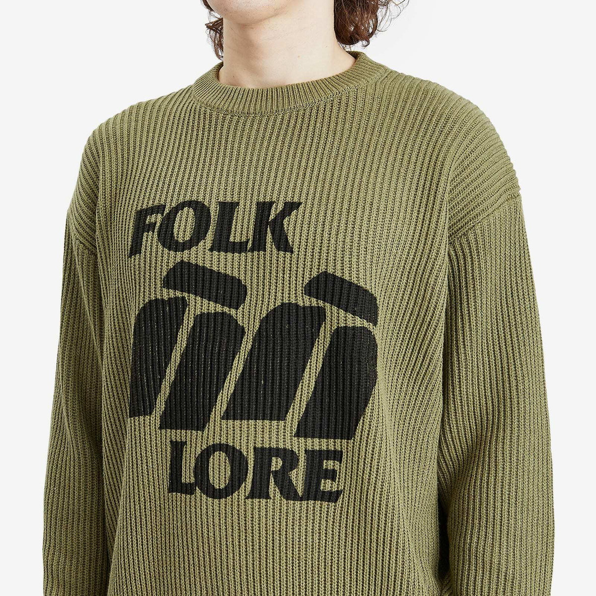 Heresy Men's Ray's Knit Sweater in Green Heresy
