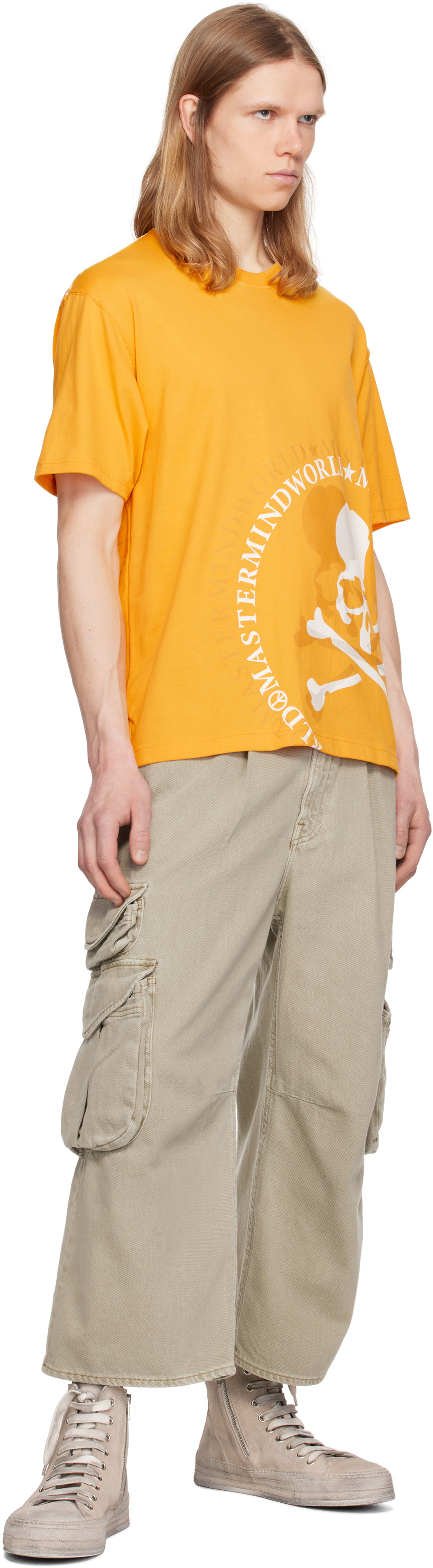 MASTERMIND WORLD Yellow MW Flash T-shirt MASTERMIND WORLD