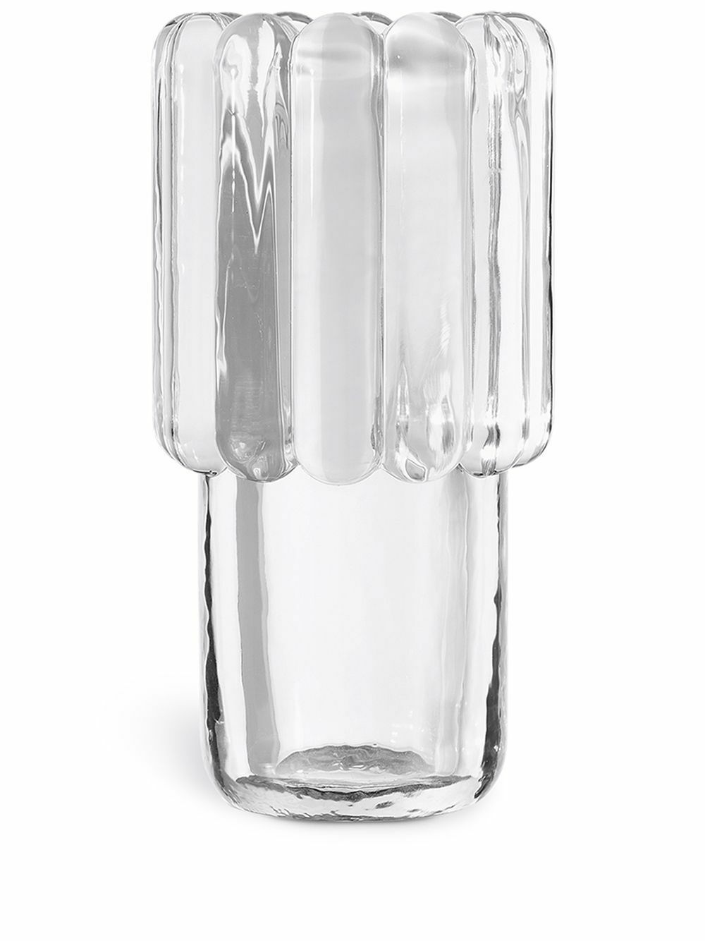 Tom Dixon Clear Press Medium Glass Vase Tom Dixon