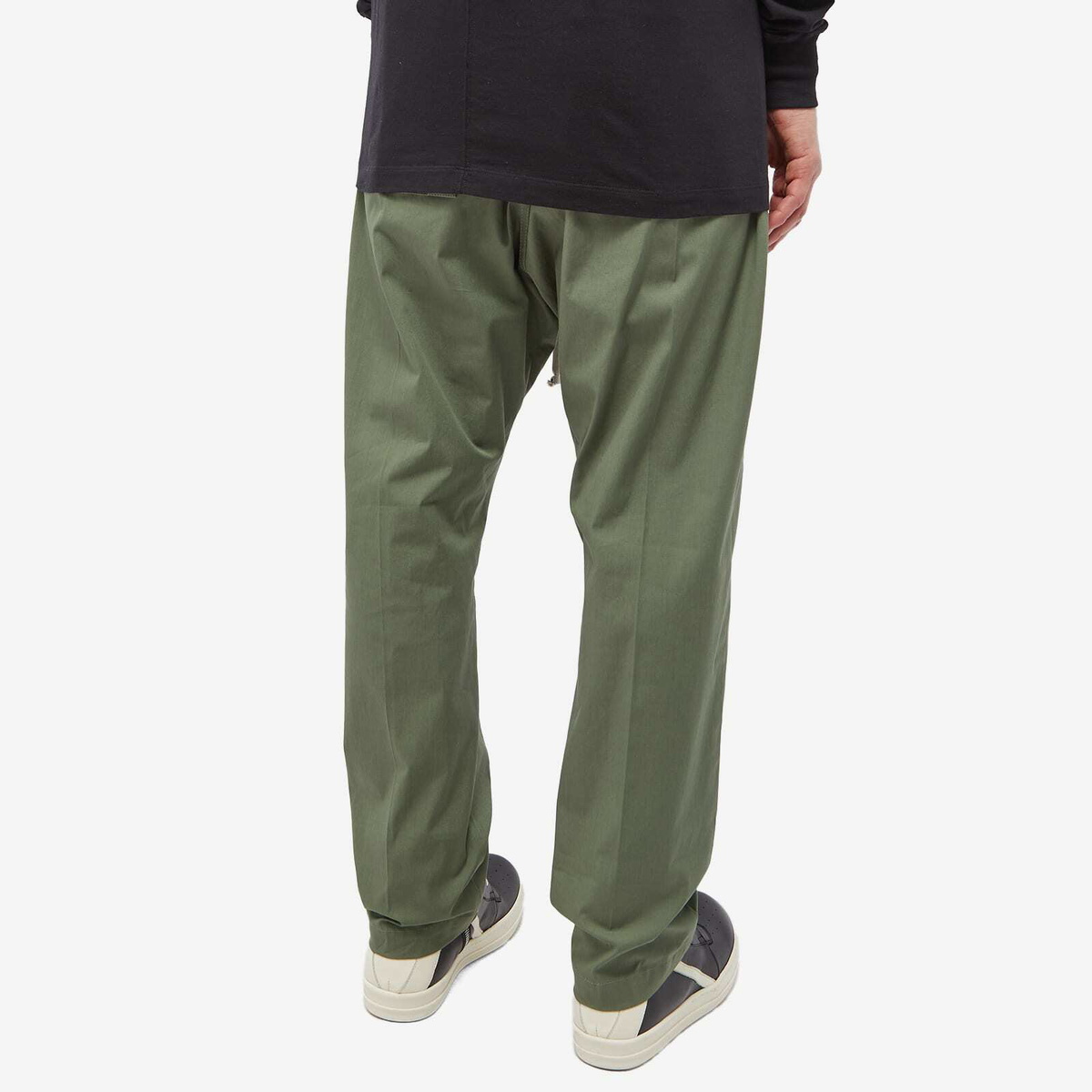 Rick Owens Men's Bela Zipped Pant in Moss Rick Owens