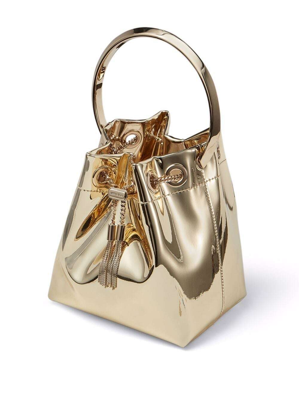 JIMMY CHOO - Bon Bon Leather Bucket Bag Jimmy Choo