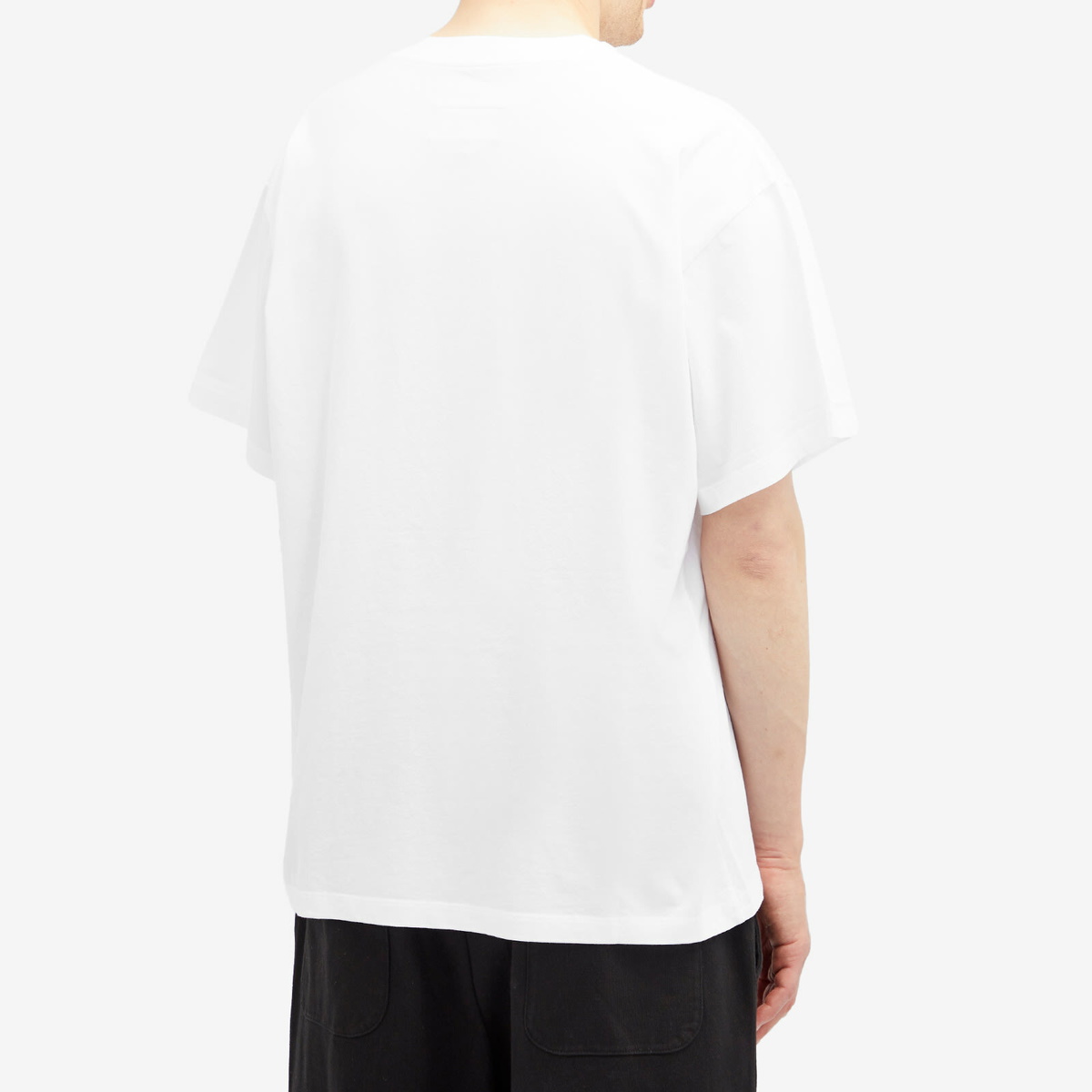 MM6 Maison Margiela Men's Number Label T-Shirt in White MM6 Maison Margiela