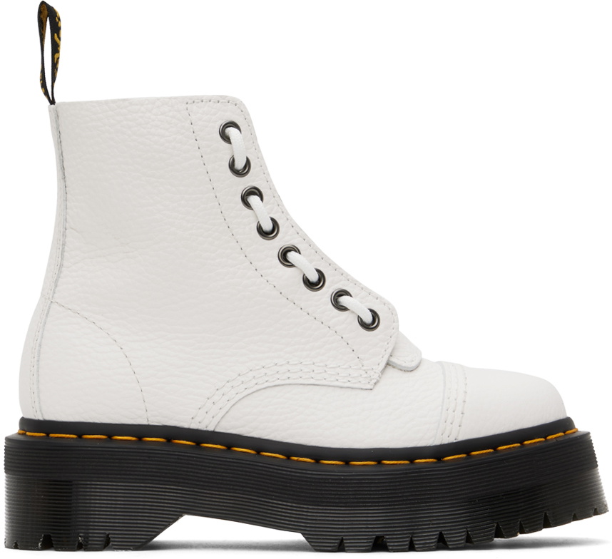 Dr. Martens White Sinclair Ankle Boots Dr. Martens