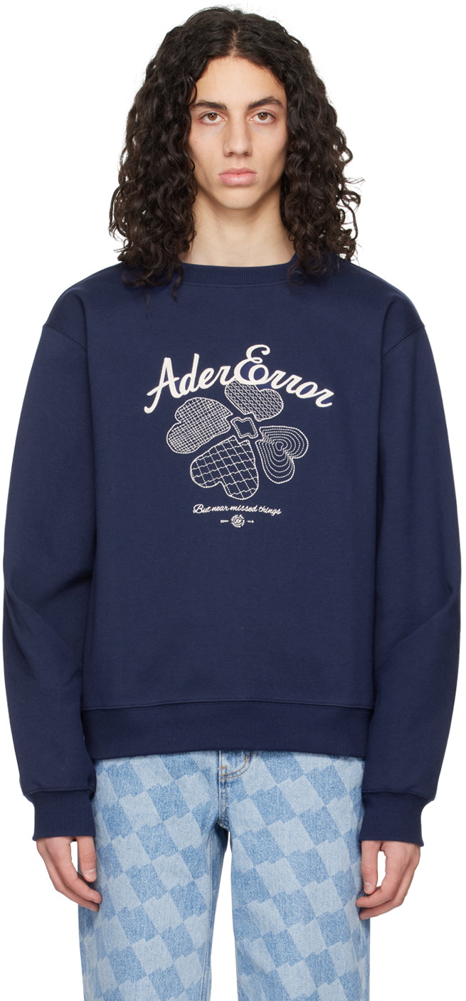 ADER error Navy Tever Sweatshirt ADER error