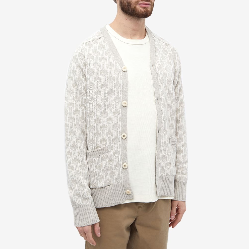 Adsum Men's Cross Cardigan in Summer Beige Adsum