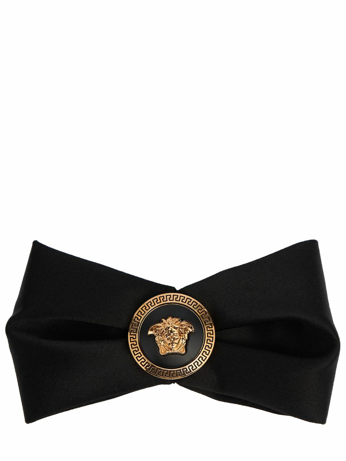 VERSACE Large Logo Satin Hair Clip Versace