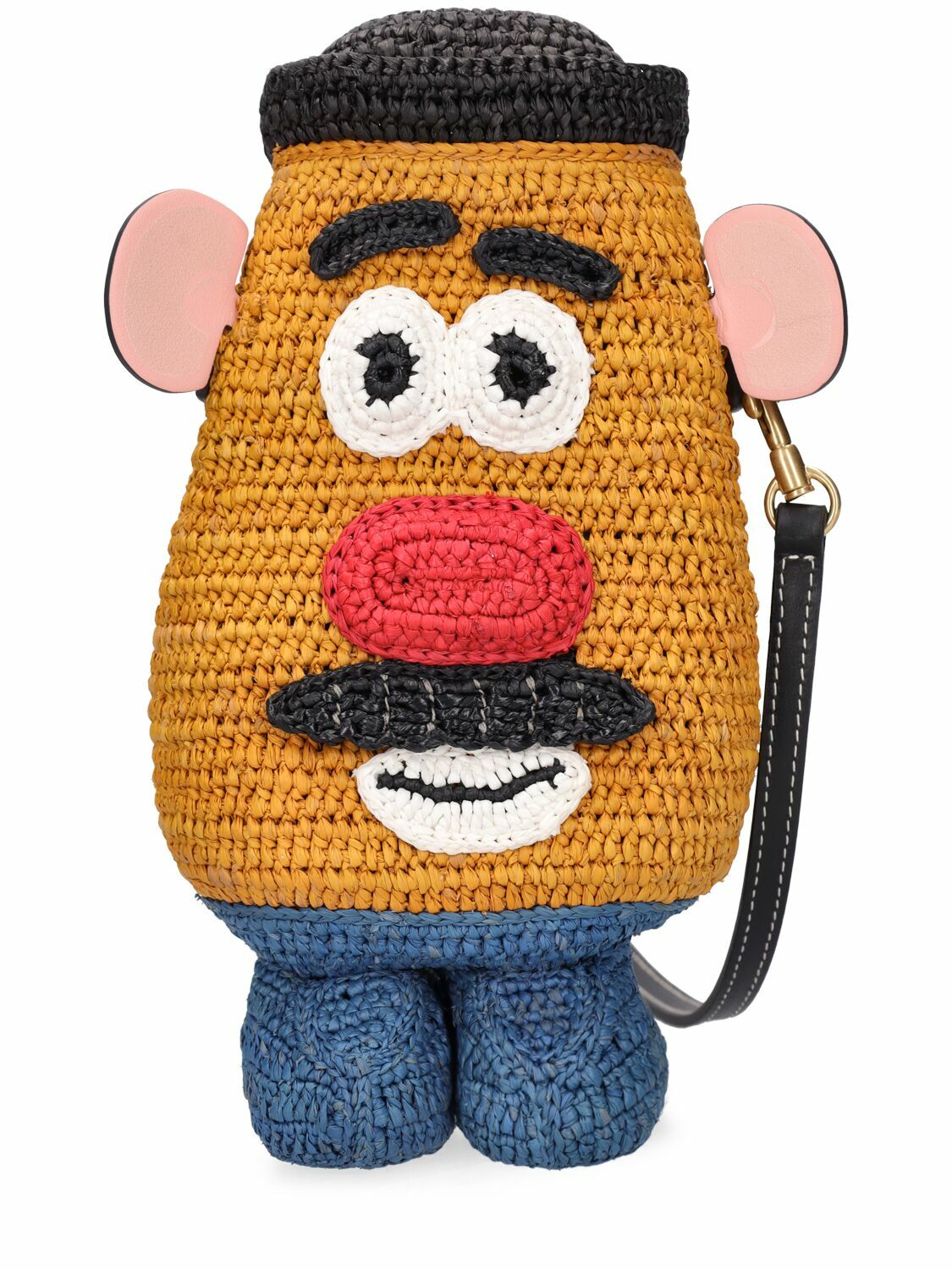 ANYA HINDMARCH - Mr. Potato Head Raffia Shoulder Bag Anya Hindmarch