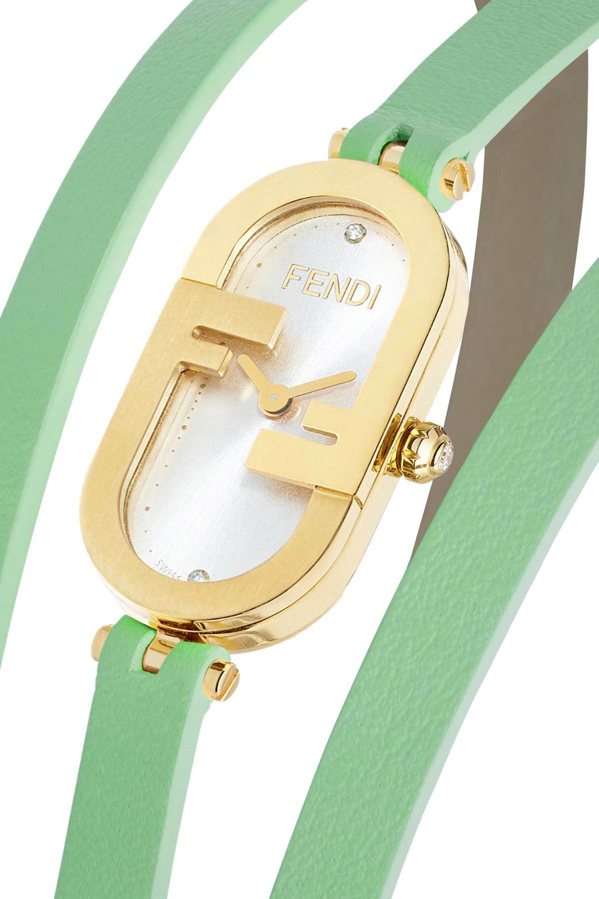 FENDI o'lock vertical watch Gold Fendi