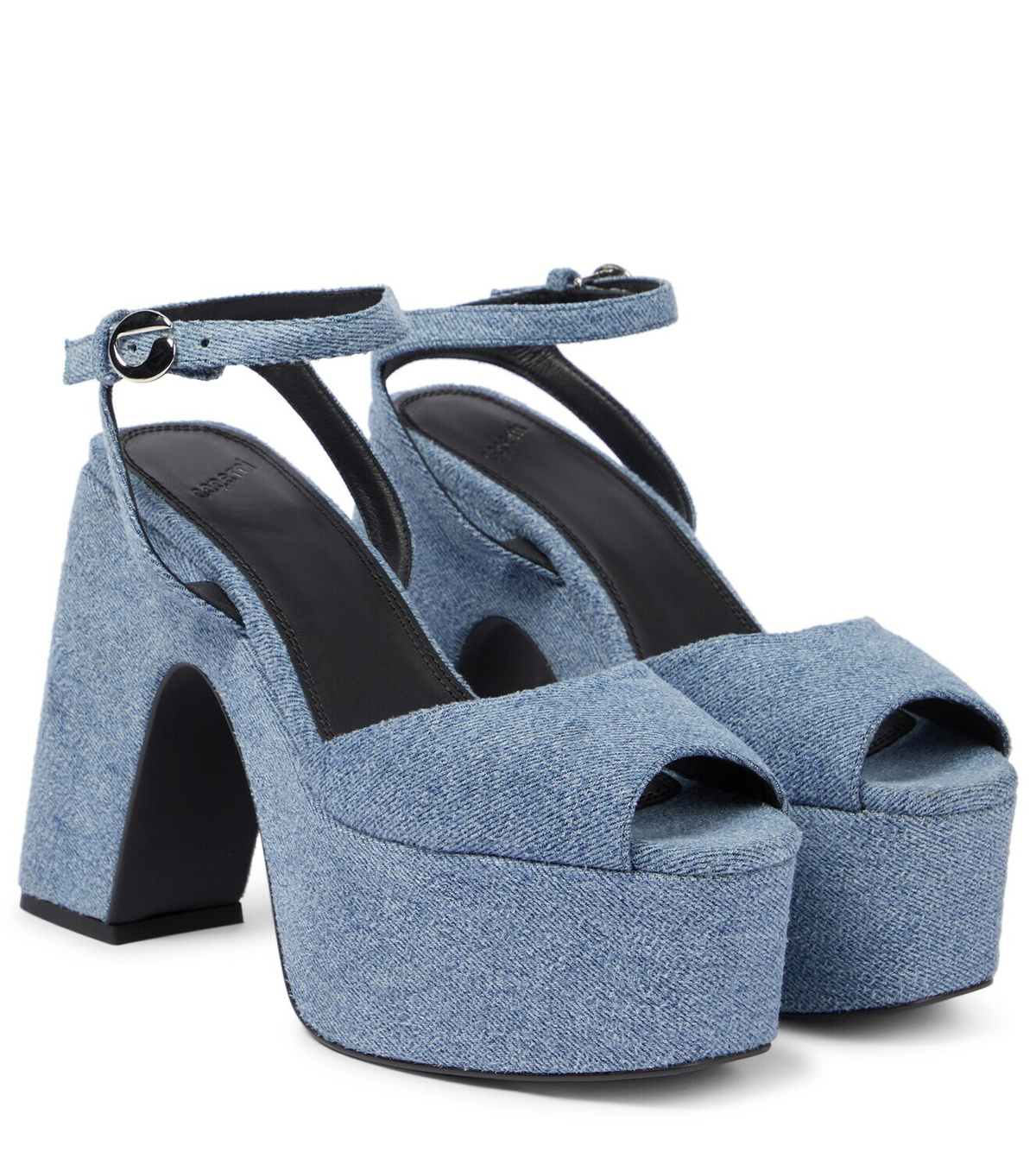 Coperni - Bridge denim platform sandals Coperni