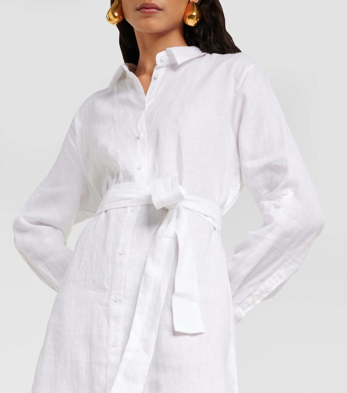 Melissa Odabash Dania linen shirt dress Melissa Odabash