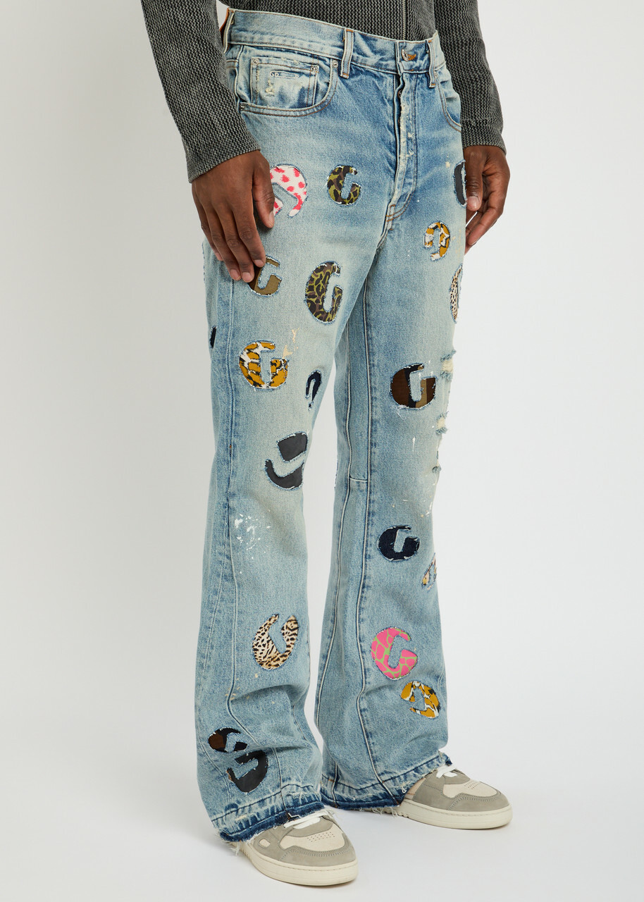 Gallery Dept. Time La Flare Patchwork Flared-leg Jeans Indigo Gallery Dept.
