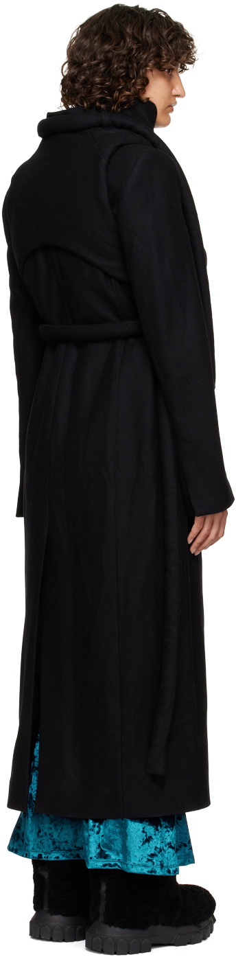 Ottolinger Black Split Blazer Wrap Coat Ottolinger