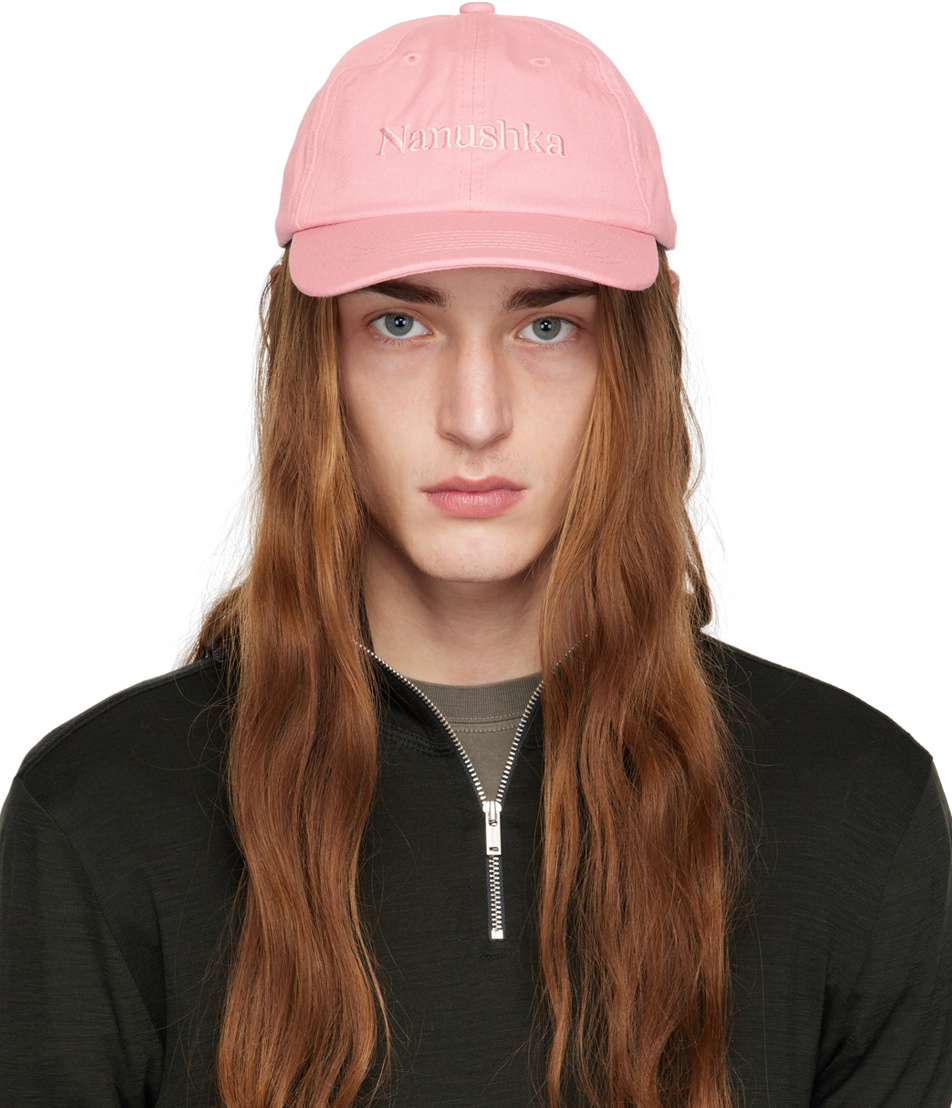 Nanushka Pink Logo Cap Nanushka