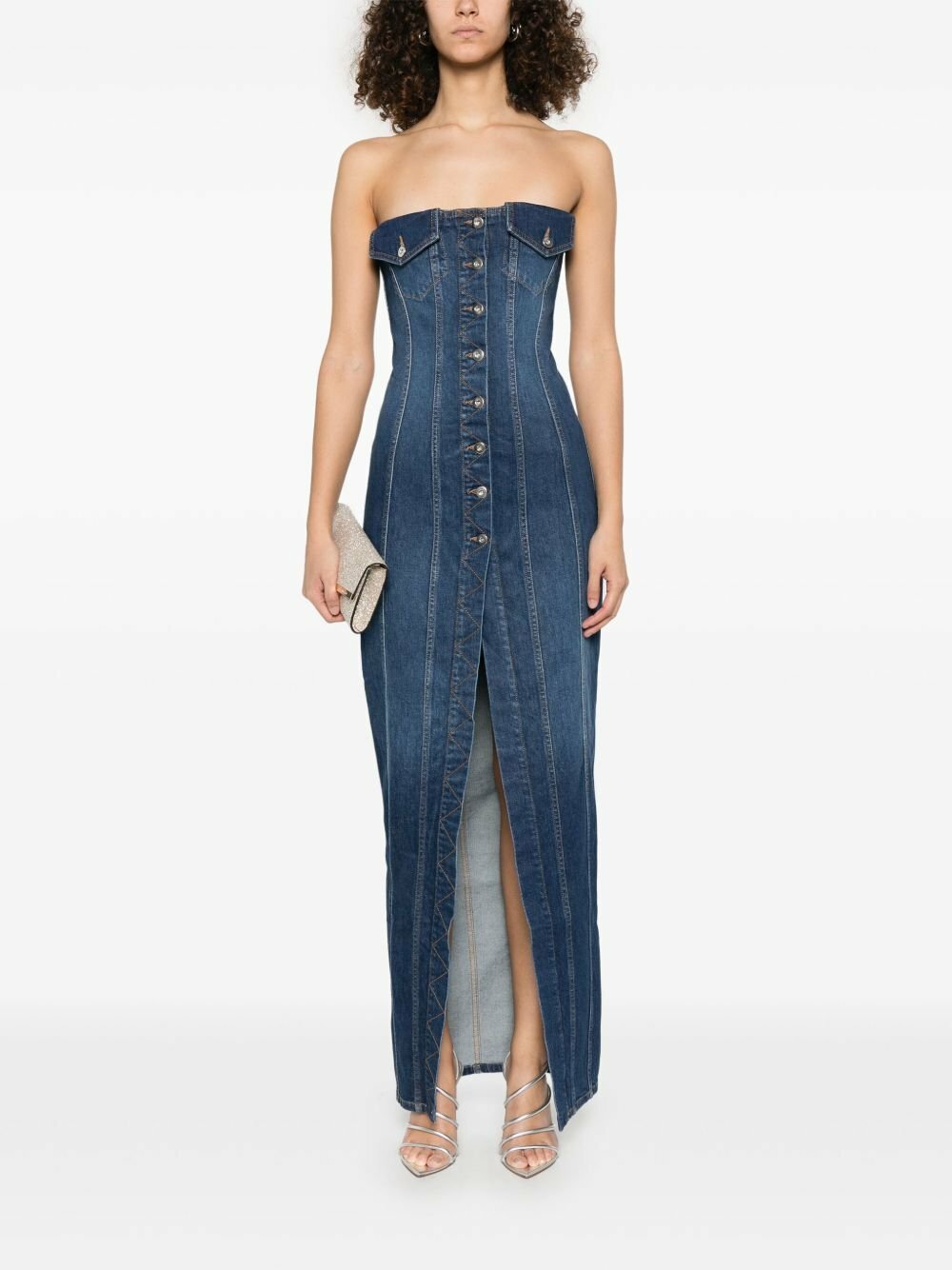 Mônot Denim Maxi Dress Monot