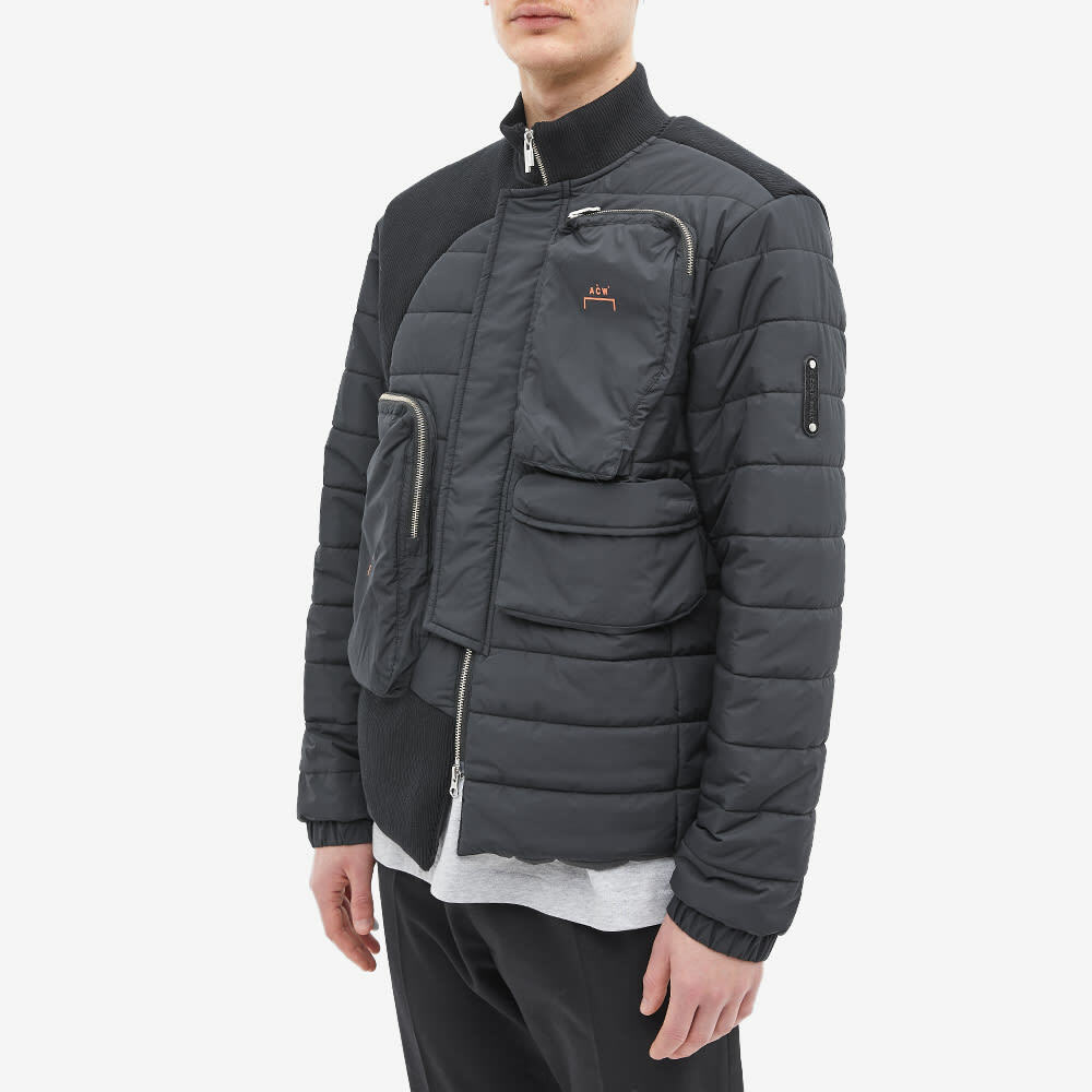 A-COLD-WALL* Men's Asymmetric Padded Jacket in Black A-Cold-Wall*