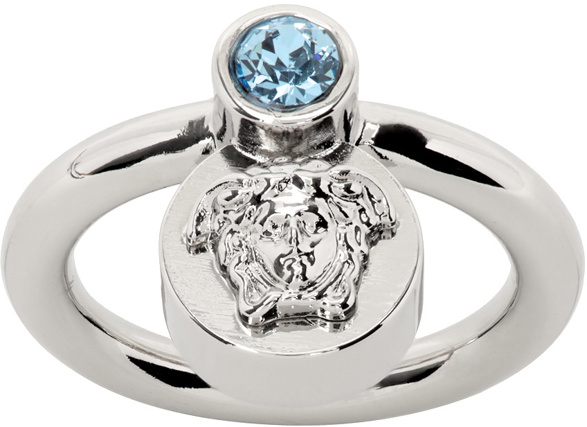 Versace medusa ring silver store