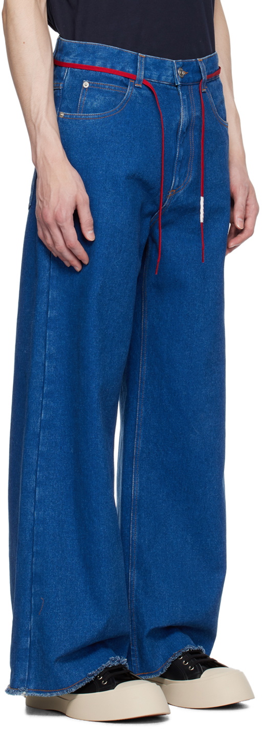 Marni Blue Drawstring Jeans Marni