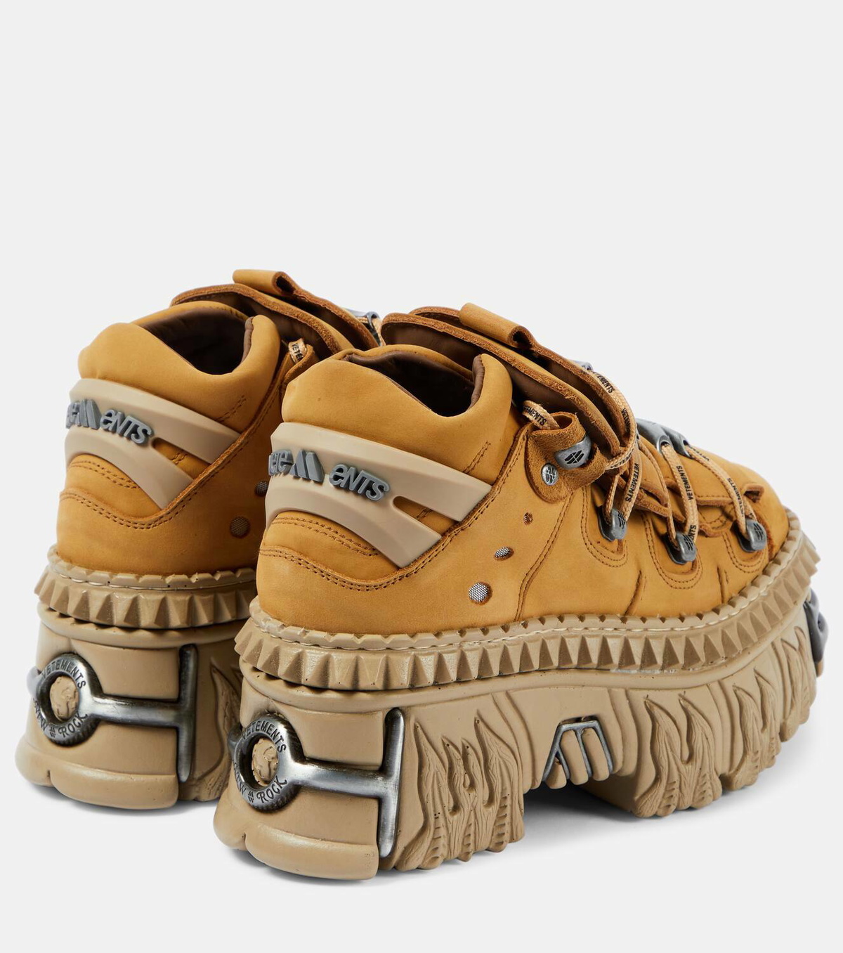 Vetements x New Rock leather platform sneakers Vetements