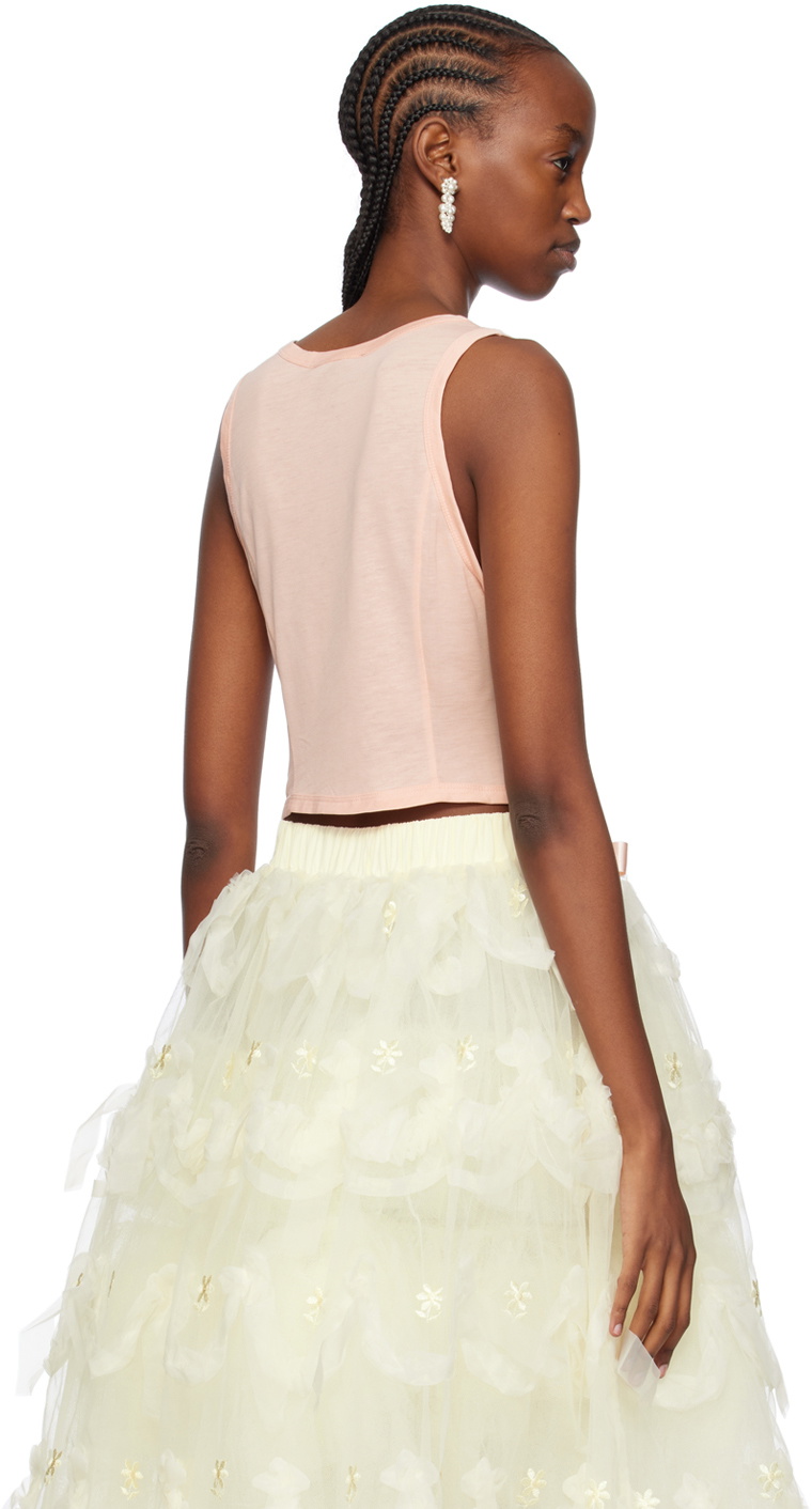 Simone Rocha Pink Easy Tank Top Simone Rocha