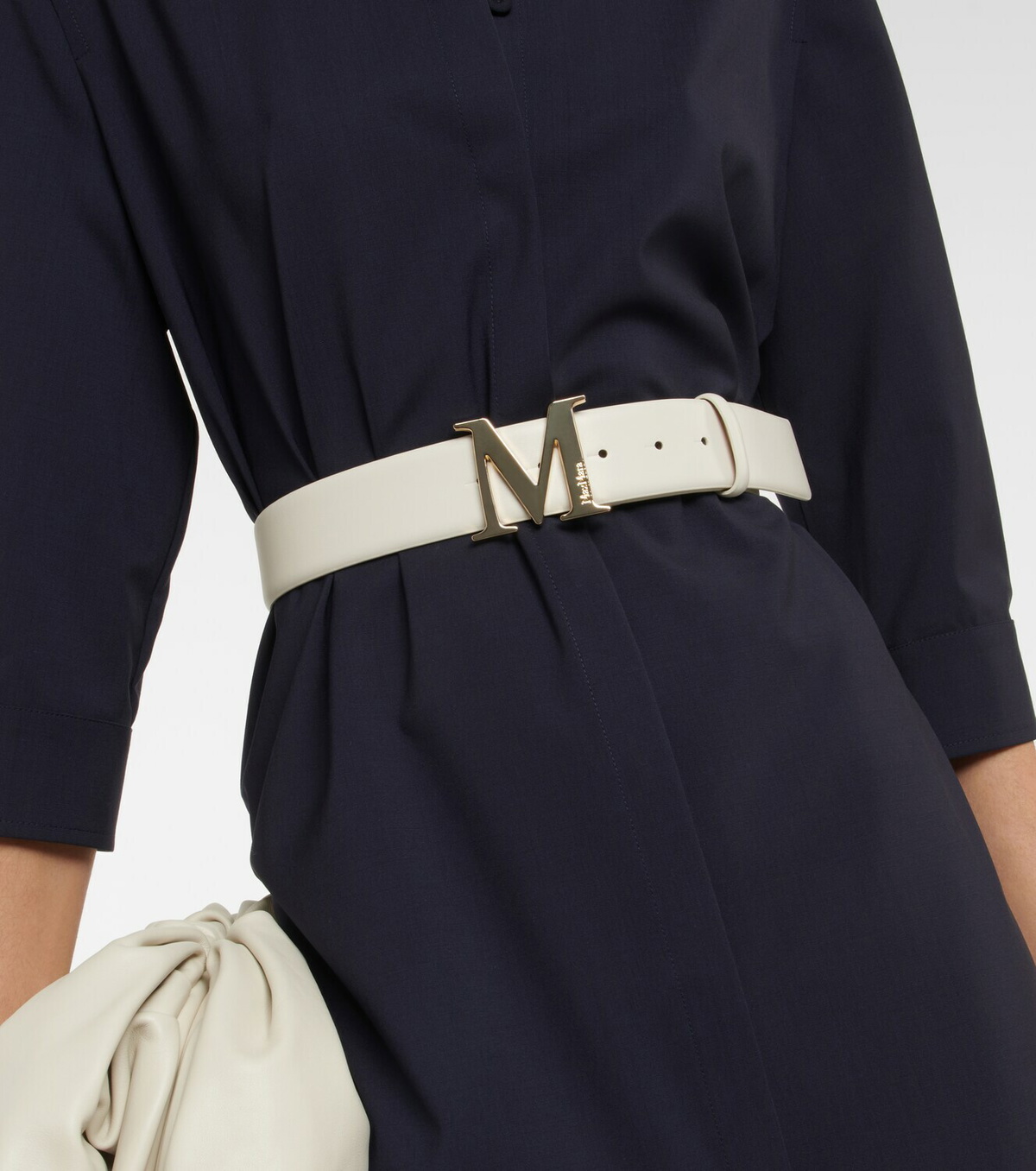 Max Mara - Monogram leather belt Max Mara