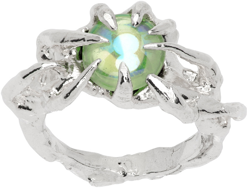 Harlot Hands SSENSE Exclusive Silver Fantasie Ring Harlot Hands