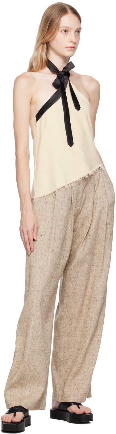 Kijun Beige Halter Neck Top Kijun