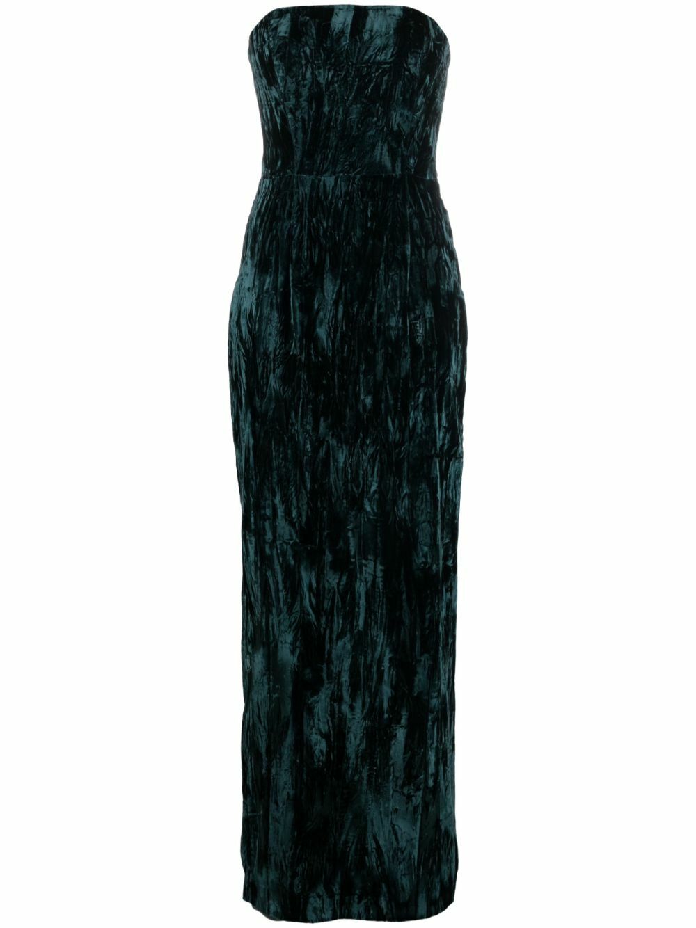 16Arlington Green Samare Feather Trim Velvet Gown 16Arlington