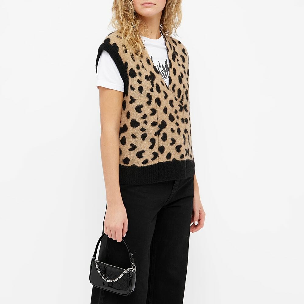 By Far Women's Mini Rachel Baguette Leather Bag in Black By Far