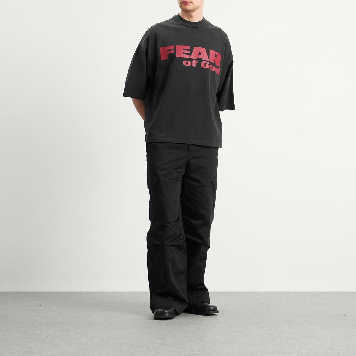 Fear of God Men's Relaxed "Fear Is Gone" T-Shirt in Black Fear Of God