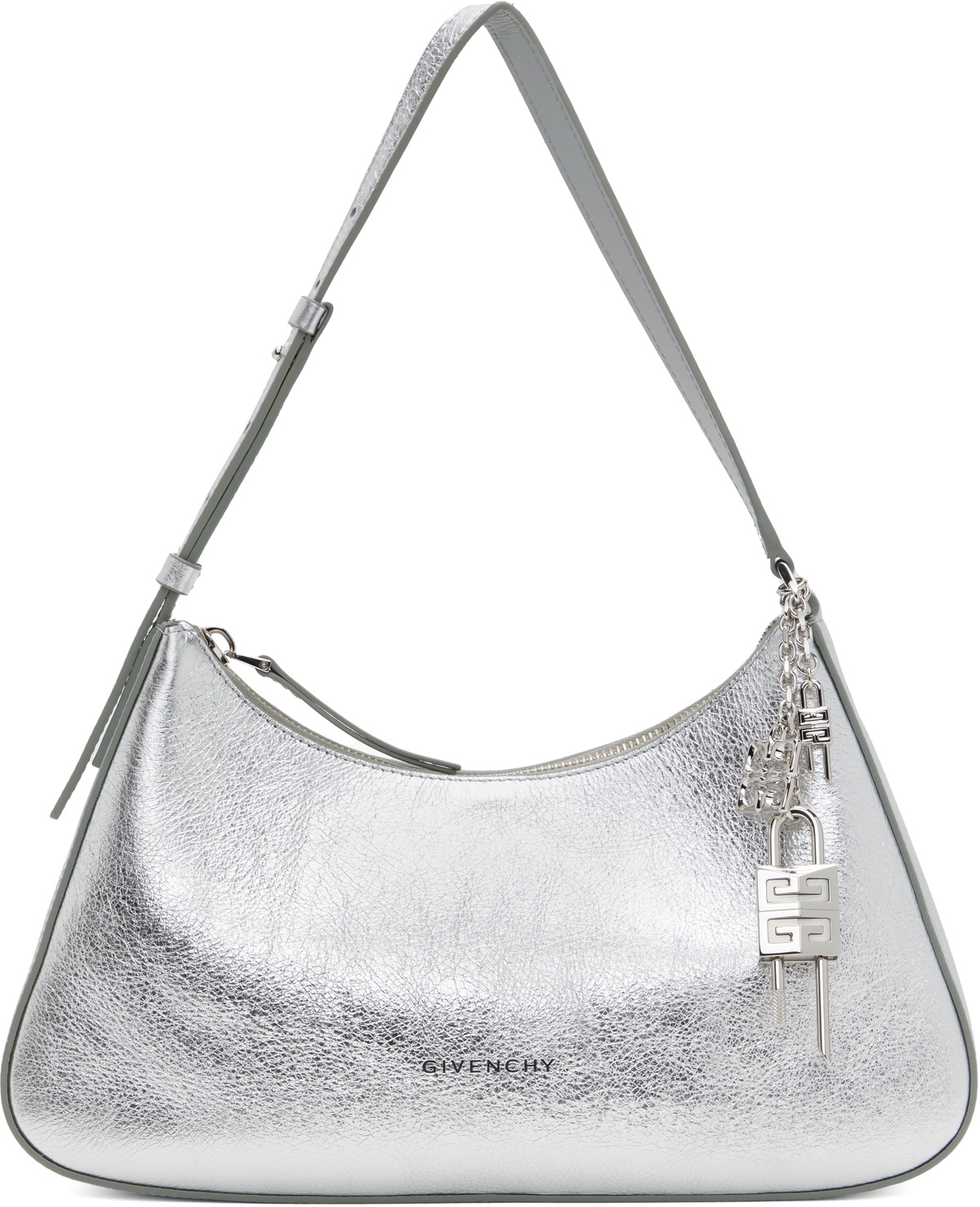 Givenchy Silver Small Lucky Lock Bag Givenchy