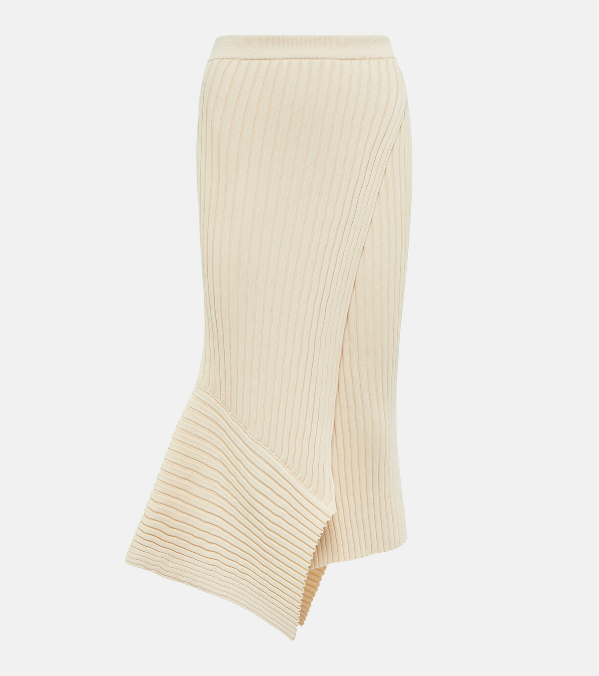 Stella Mccartney Ribbed Knit Midi Skirt Stella Mccartney