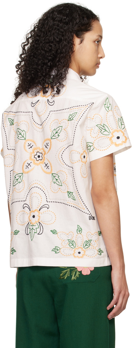 Bode White Buttercup Shirt Bode