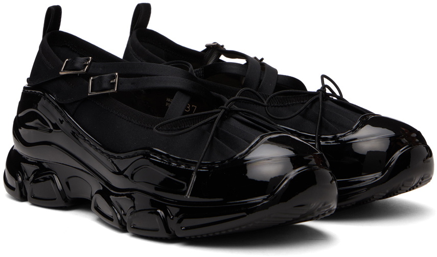 Simone Rocha Black Classic Criss Cross Tracker Ballerina Flats Simone Rocha