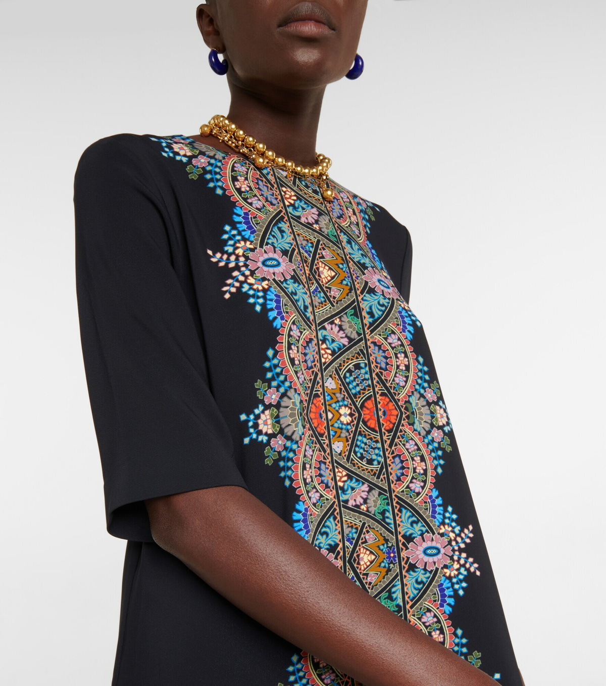 Etro - Printed jersey tunic dress Etro