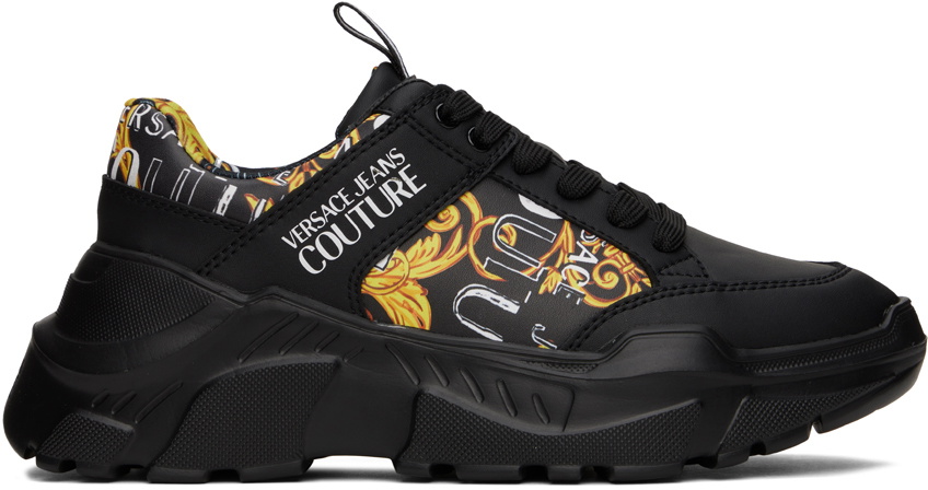 Versace Jeans Couture Black Speedtrack Sneakers Versace