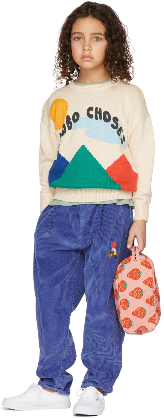 Bobo Choses Kids Off-White Landscape Sweater Bobo Choses