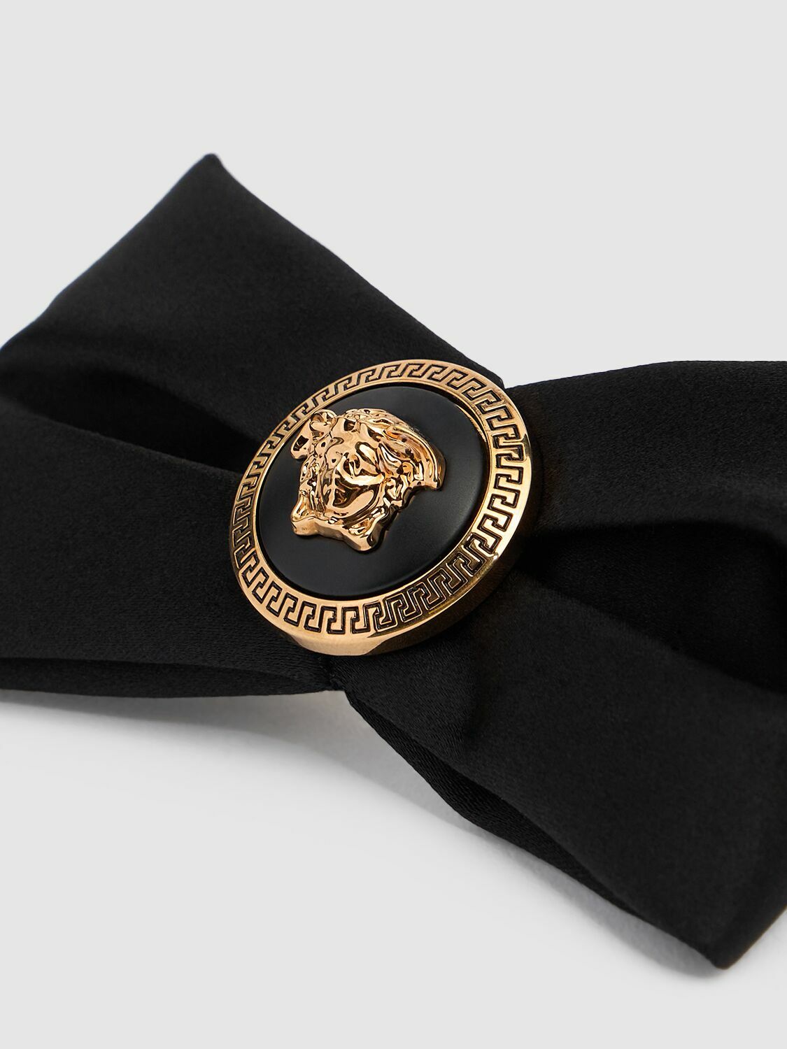 VERSACE Large Logo Satin Hair Clip Versace