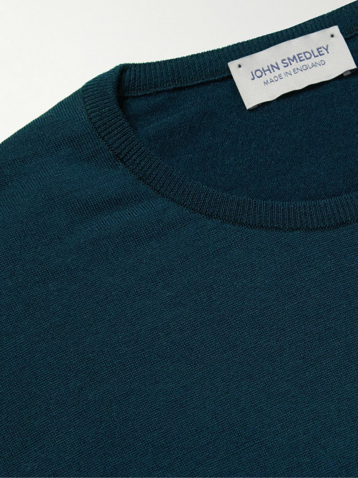 John Smedley - Lundy Slim-Fit Merino Wool Sweater - Green John Smedley