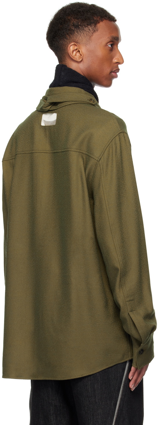 NULLUS Khaki X Pocket Strap Shirt NULLUS